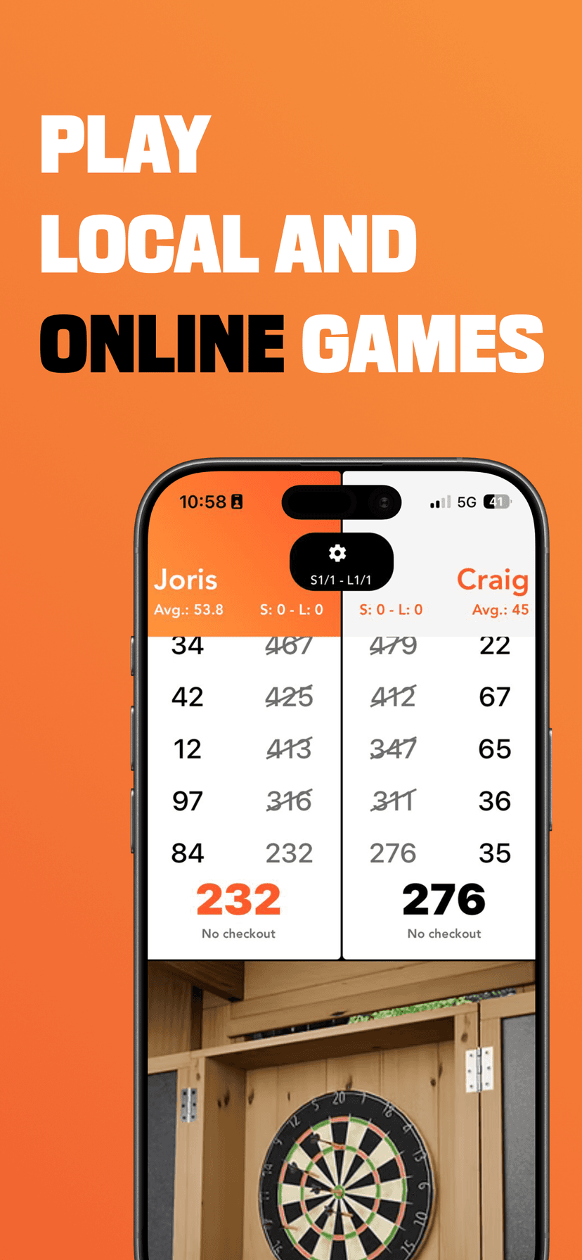Dart Scores — Free Darts Scoreboard & Tournament App